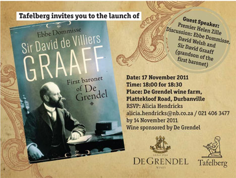 Book Launch: Sir David de Villiers Graaff - LitNet