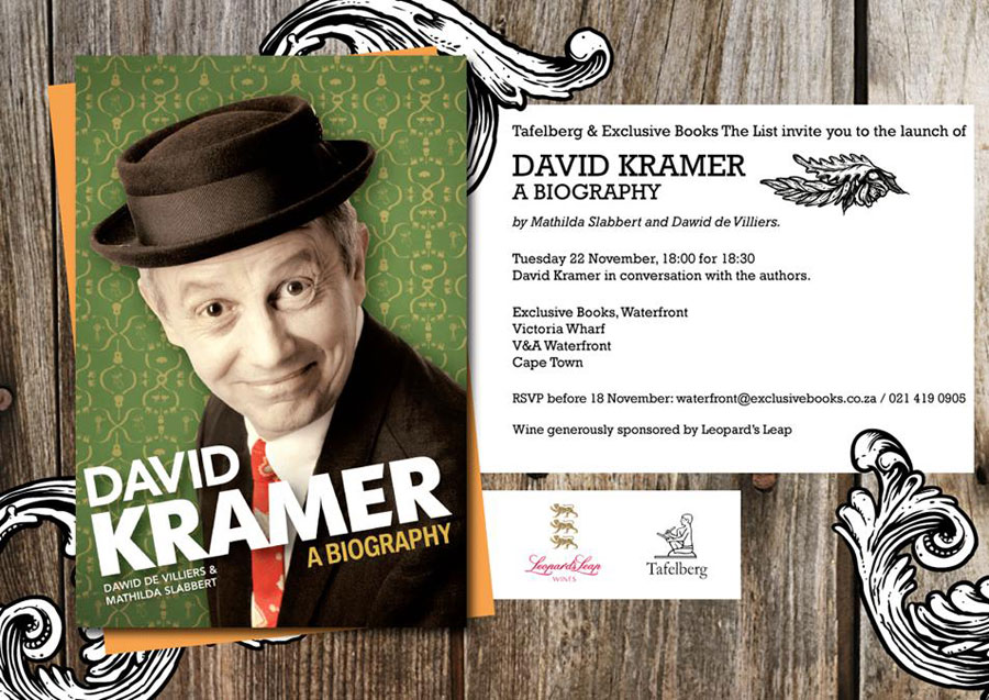 Book launch: David Kramer – A Biography - LitNet